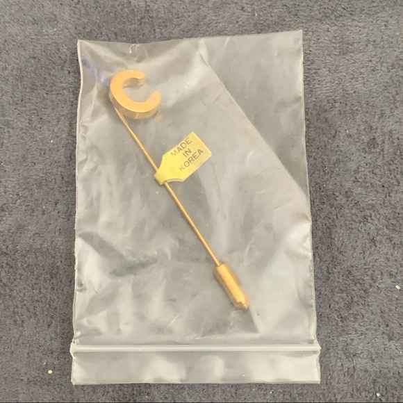 Accessories | Gold Plated Letter C Stick Pin | Poshmark